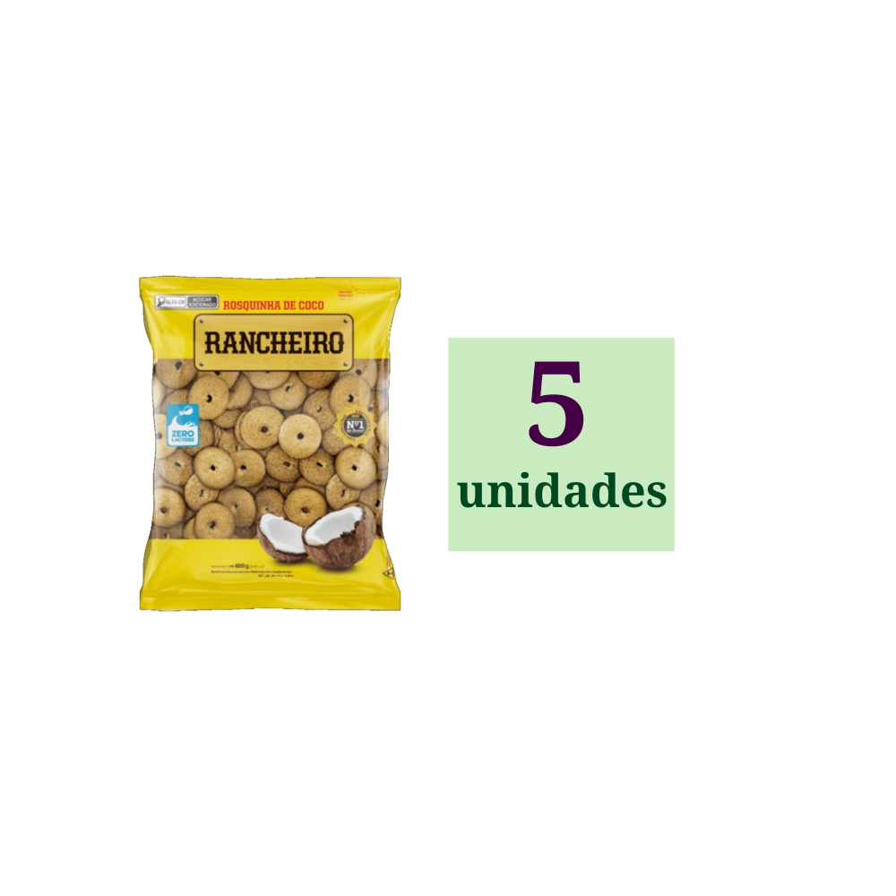 Rosquinhas De Coco Rancheiro 600g - Kit Com 5 Pacotes | Shopee Brasil Rosquinhas De Coco Rancheiro 600g - Kit Com 5 Pacotes | Shopee Brasil