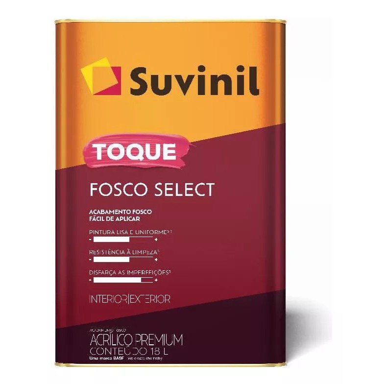 Acrílico Toque Fosco Select - (Antigo Látex Clássica Suvinil) - Premium ...