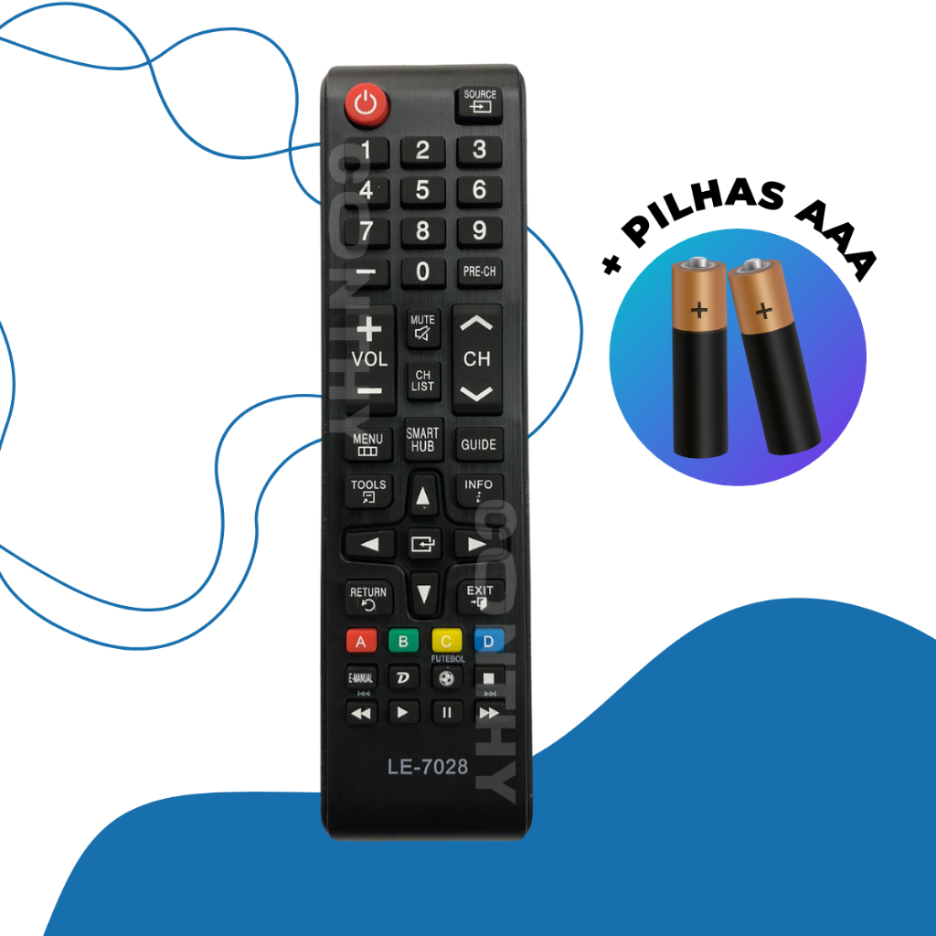 Controle Remoto Universal Compatível com Smart TV Samsung LED LCD 4K ...