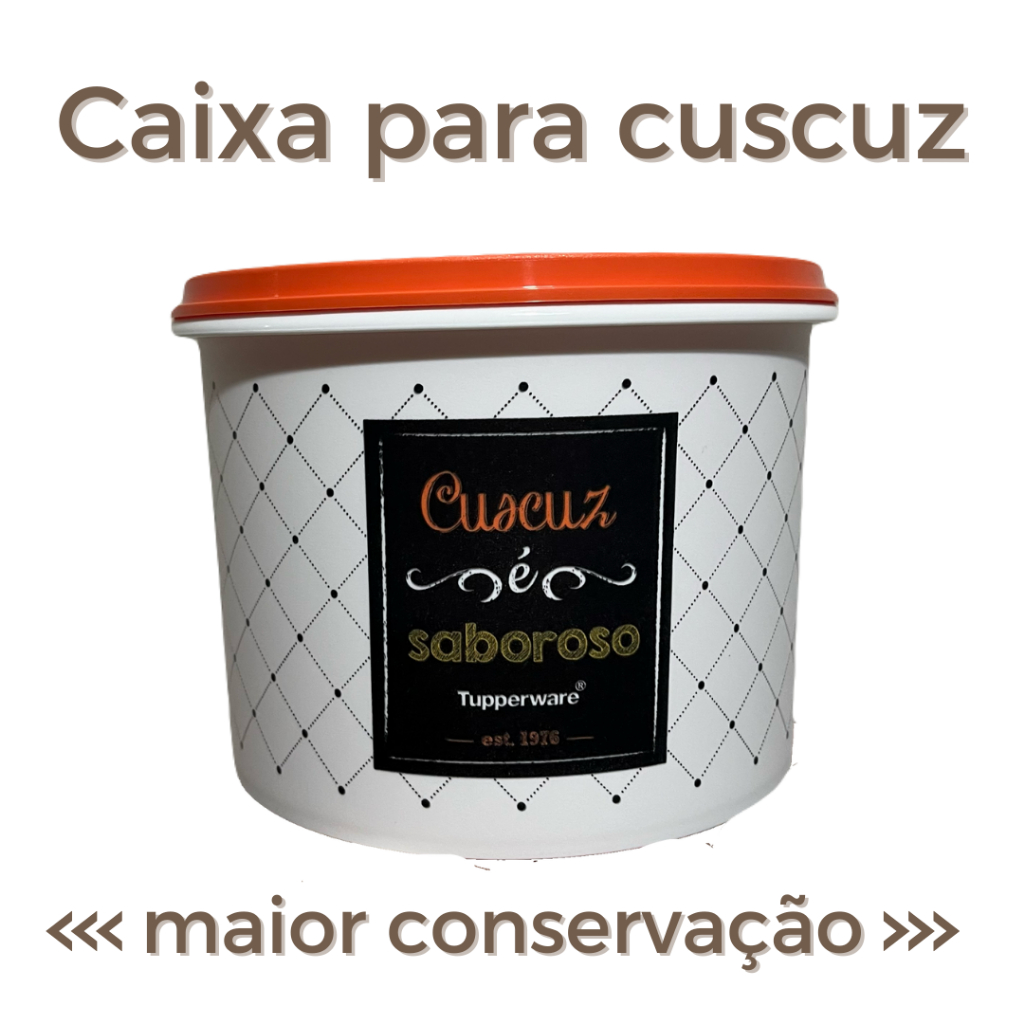 Caixa para Cuscuz linha Bistrô Tupperware 1,3kg original pote de ...