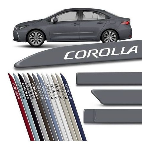 Friso Lateral Corolla 2015 2016 2017 2018 2019 2020 Escrita | Shopee Brasil