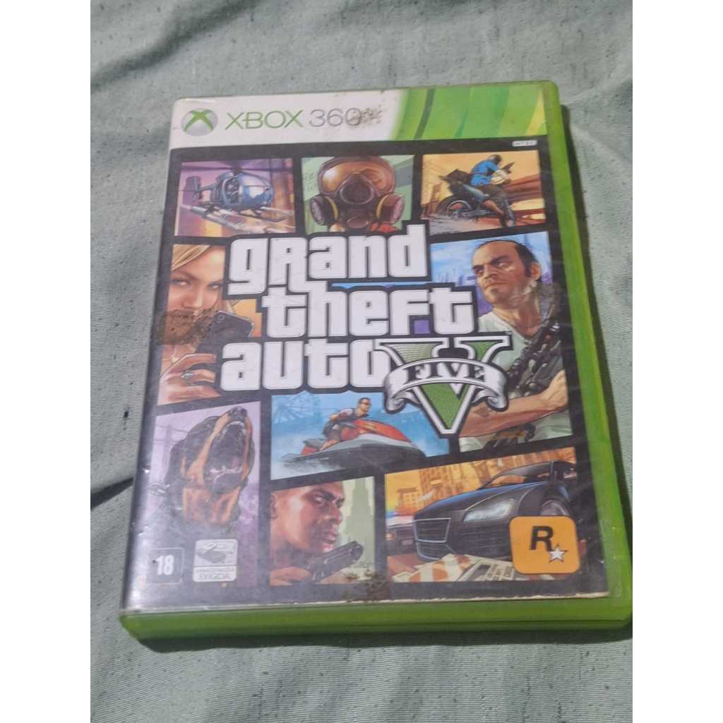 grand theft auto midia fisica original para xbox 360 bloqueado GTA 5 | Shopee Brasil