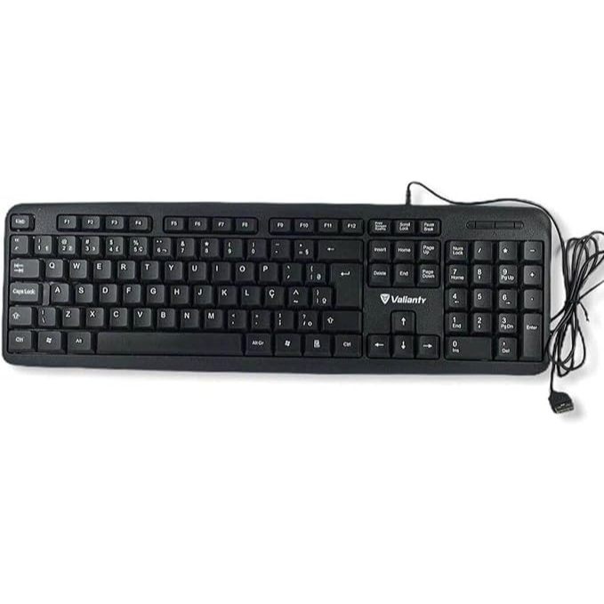 TECLADO USB BASIC KM101 - VALIANTY Cor:Preto | Shopee Brasil