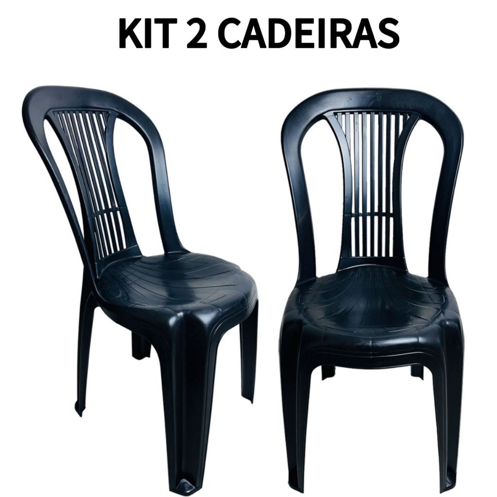 Cadeiras Maia Resistente 154kg INMETRO com Design Moderno Kit 2 ...