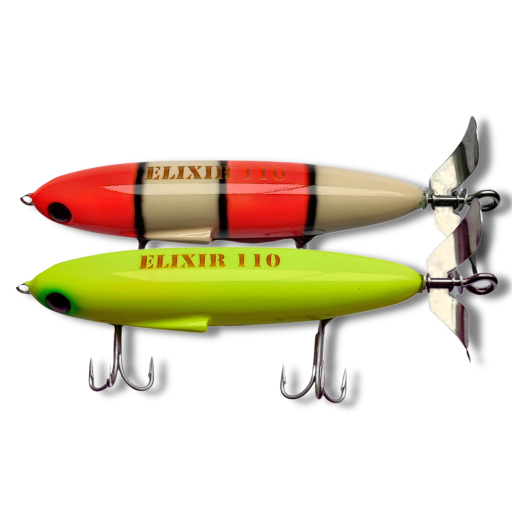 Kit 2 Iscas Strey Elixir 110 Superfície 11cm 24g Hélice | Shopee Brasil