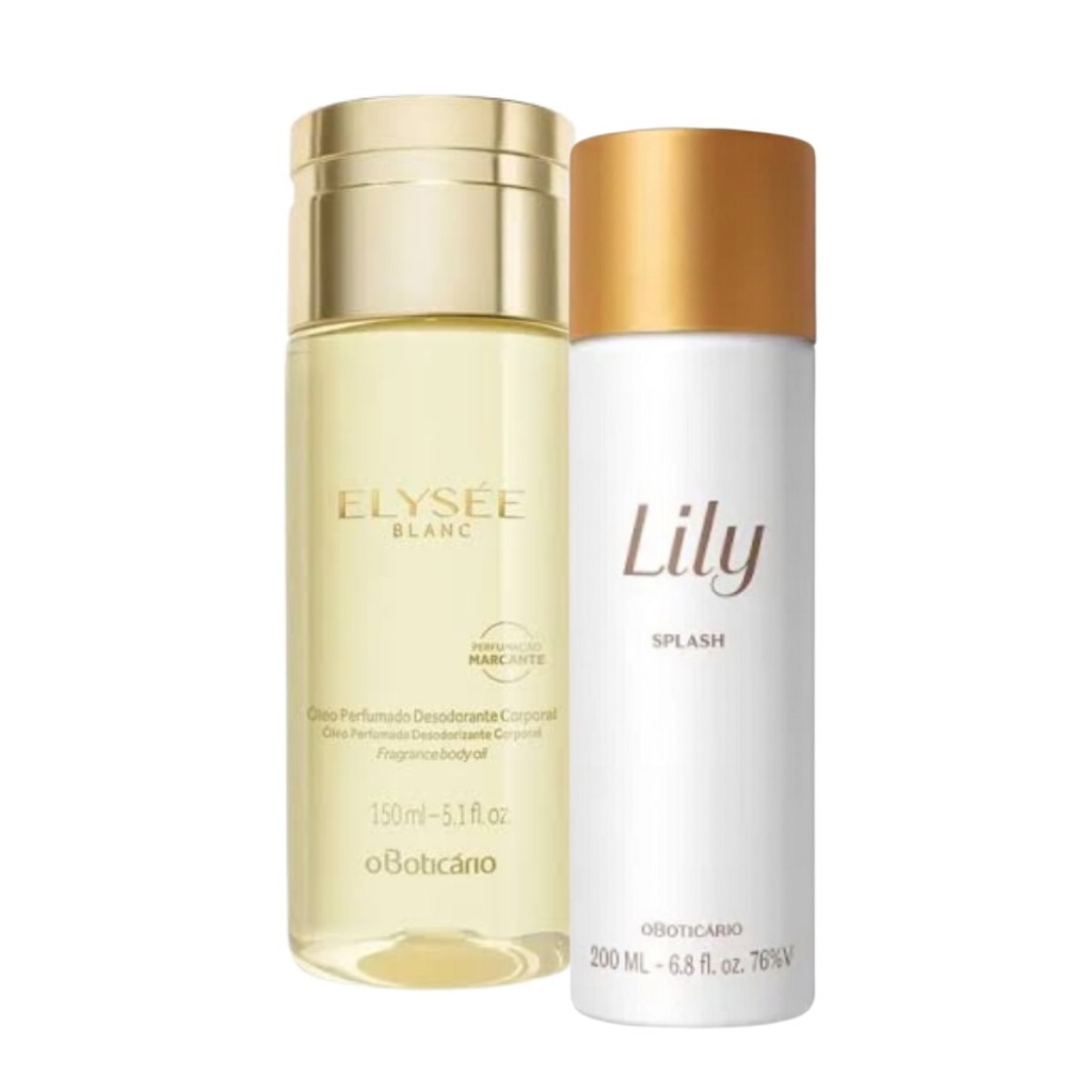 Kit 2 Body Splash - Elisèe 200ml + Lily 200ml | Shopee Brasil