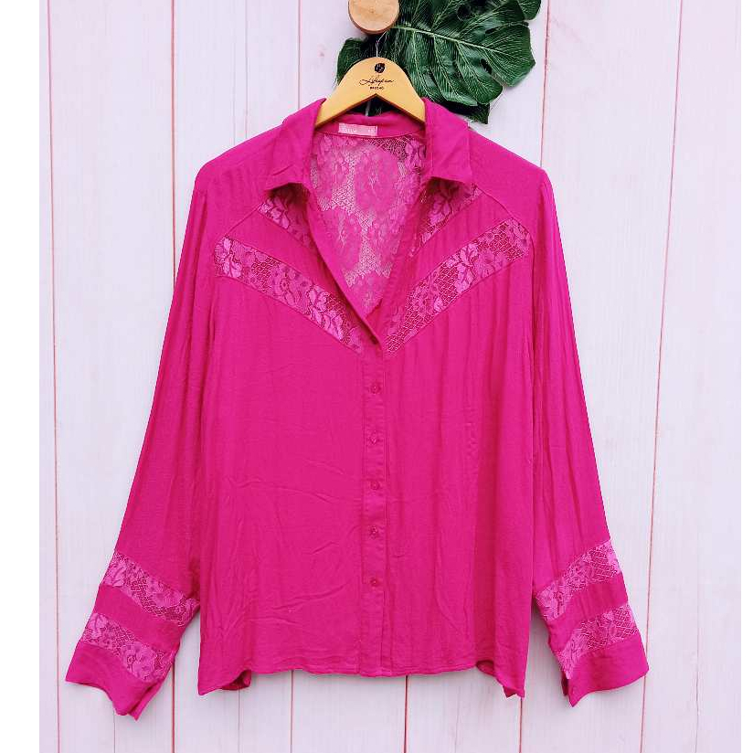 Camisa Magenta Bitua GG | Shopee Brasil