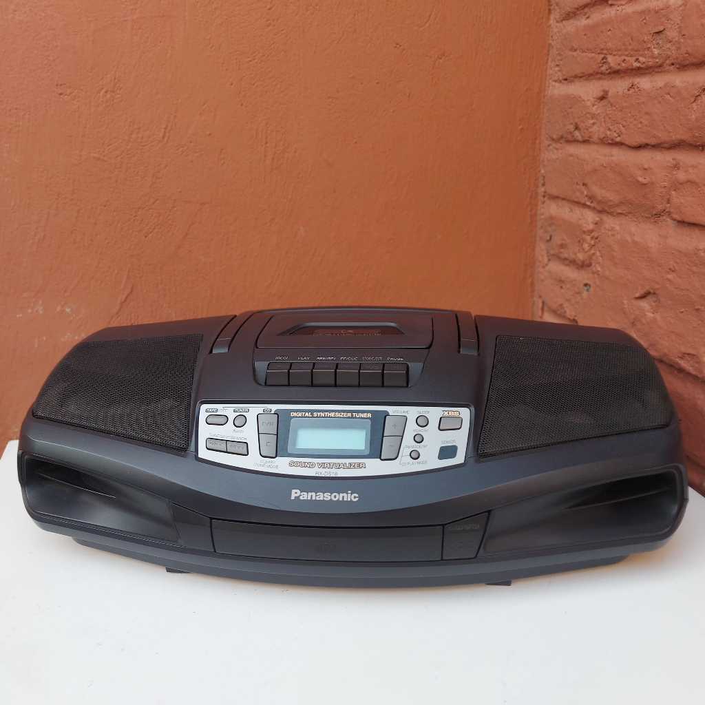 Panasonic RX-DS18 Sound Virtualizer XBS AM/FM/CD/Tape Stereo Boom Box ...