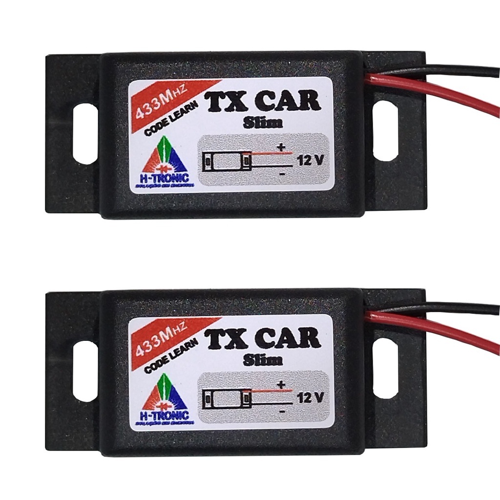 2 Controle Portão Eletrônico Farol Tx Car motor 433Mhz - h tronic | Shopee Brasil