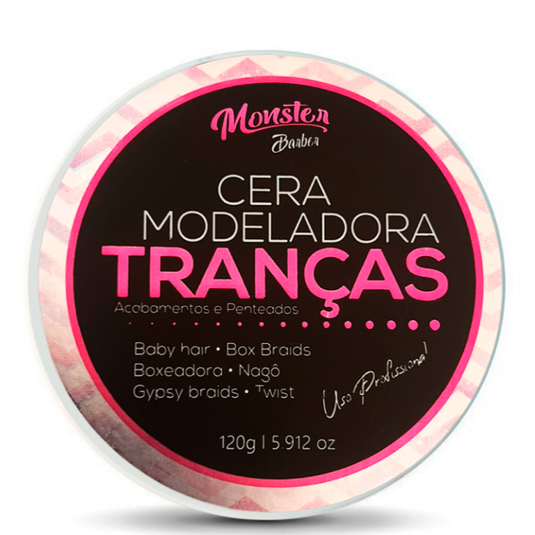 cera Modeladora Tranças Incolor Box Braid Baby Hair 120gr monster ...