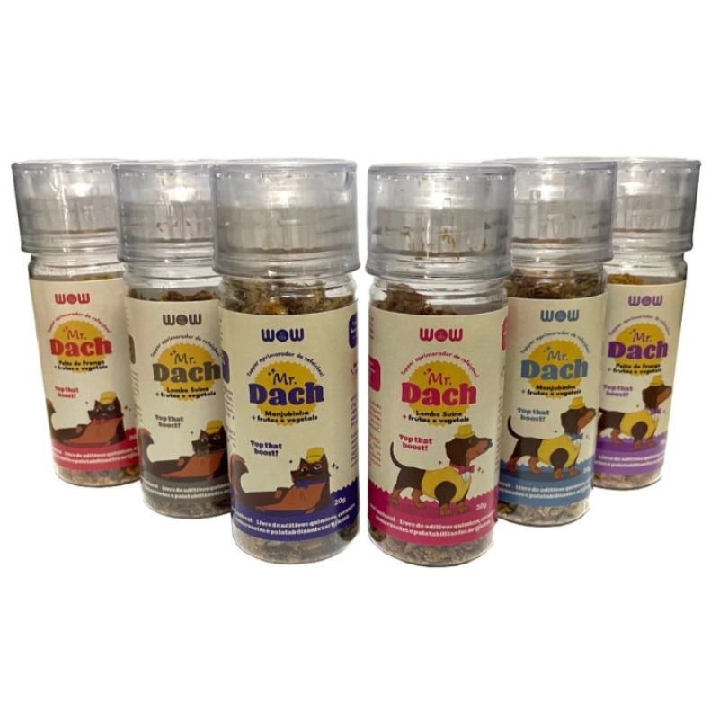 Wow Mr Dach pet food booster (Topper) cães e gatos sabores Mrdach ...