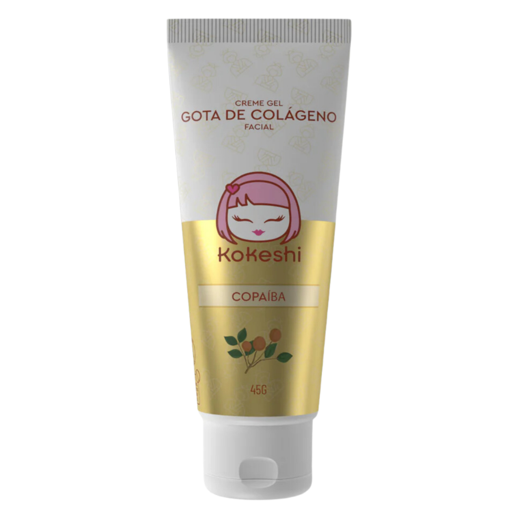 Creme Gel Facial Gota de Colágeno Kokeshi 45g | Shopee Brasil