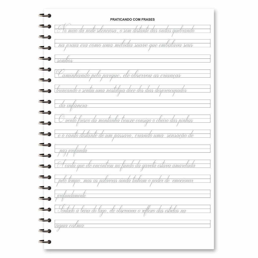 Caderno De Caligrafia para Adultos, Letra cursiva e bastão, várias atividades Para Praticar ...