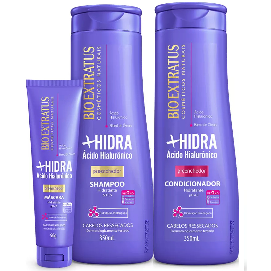 Kit Bio Extratus Mais + Hidra Acido Hialurônico 3x1 | Shopee Brasil