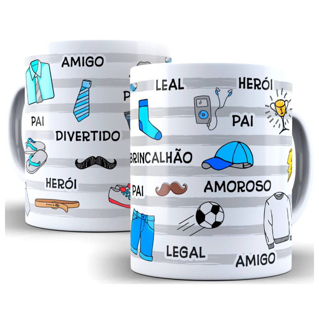 Caneca Dia Dos Pais Leal Amoroso Legal Amigo Embalada Para Presente 325 ...