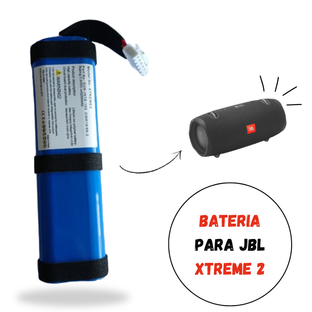 Bateria Da Caixa de som Jbl Xtreme 2 Recarregável 5200mAh | Shopee Brasil