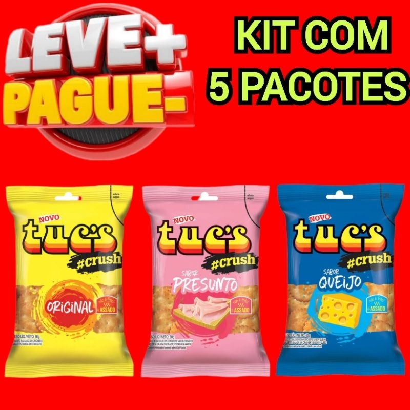 TUC'S CRUSH SNACK BISCOITO SALGADINHO 60g | Shopee Brasil