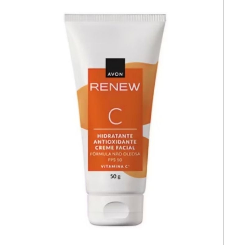 Renew Avon Creme Facial Hidratante Antioxidante Vitamina C 50g | Shopee ...