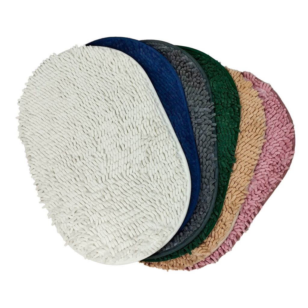 Tapete Capacho Oval Para Banheiro Antiderrapante 38cm x 58cm Cores ...