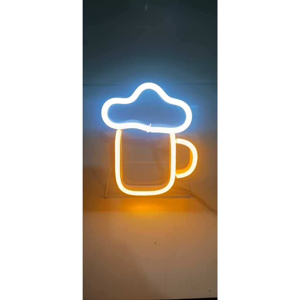 Mini Luminaria Abajur Em Neon De Led 12x12 Base | Shopee Brasil