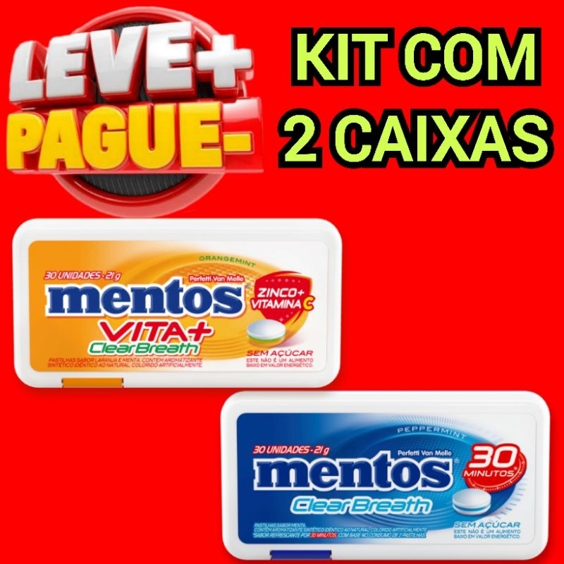 BALA PASTILHA MENTOS DISPENSER COM 21g | Shopee Brasil