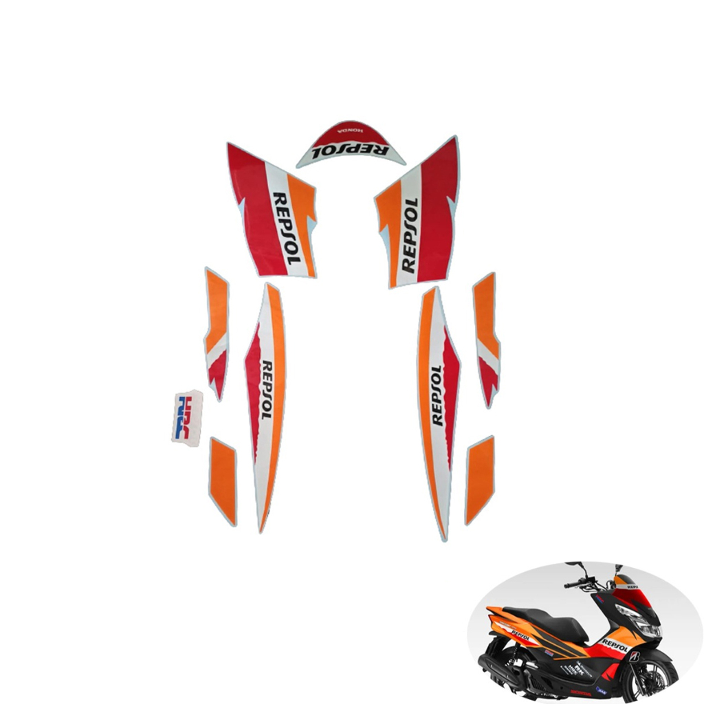 Faixa Adesivo Pcx 2016 2017 2018 Repsol C/ Verniz | Shopee Brasil