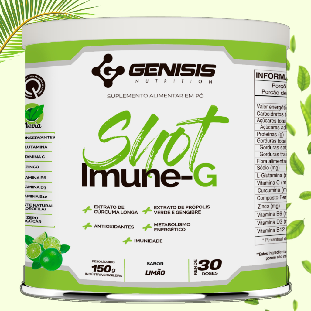 Shot Matinal EM PÓ Imunidade Sabor Limão 30 Doses Morning Shot | Shopee ...
