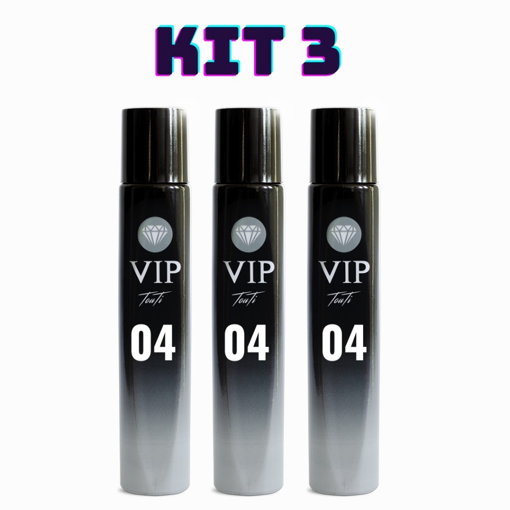 Kit Exclusivo com 3 Perfumes VIP Touti com Alta Fixação e Exclusividade ...