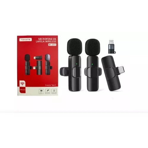 Microfone Lapela Profissional Duplo Tomate Mt-2217 | Shopee Brasil