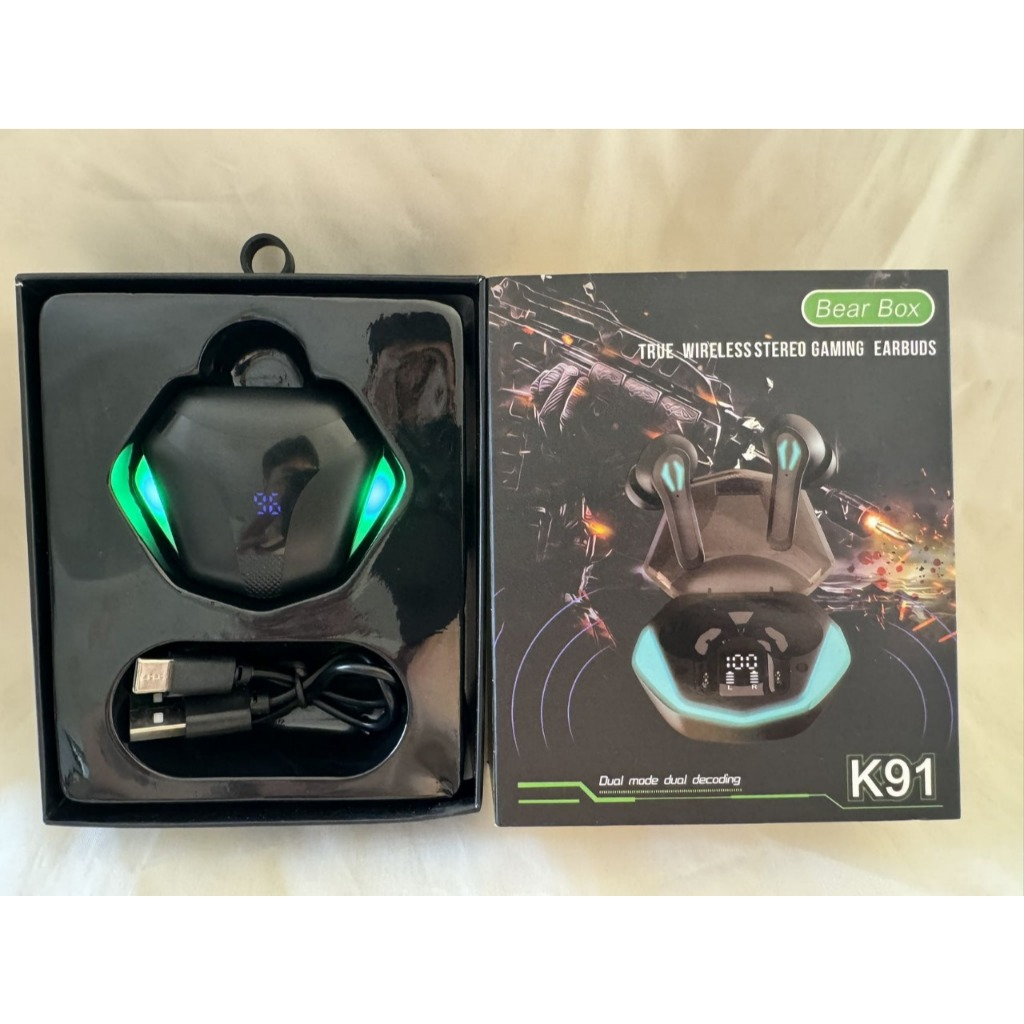 FONES DE OUVIDO GAMER SEM FIO K89 K91 | Shopee Brasil