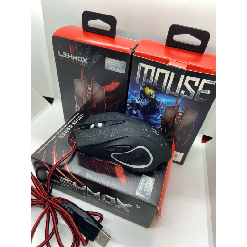 Mouse gamer lehmox com led colorido USB x7 | Shopee Brasil