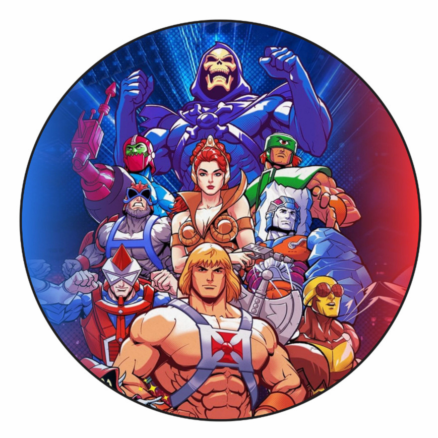 Painel Festa He-man Redondo Tecido Sublimado 1,50x1,50 | Shopee Brasil