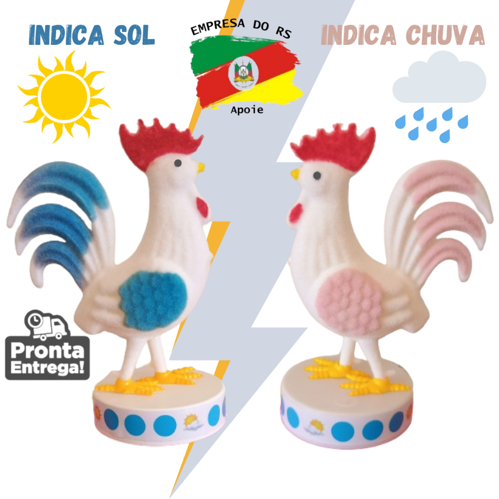 Galo do Tempo de Portugal Galinho que Muda de Cor de acordo com Sol ou ...