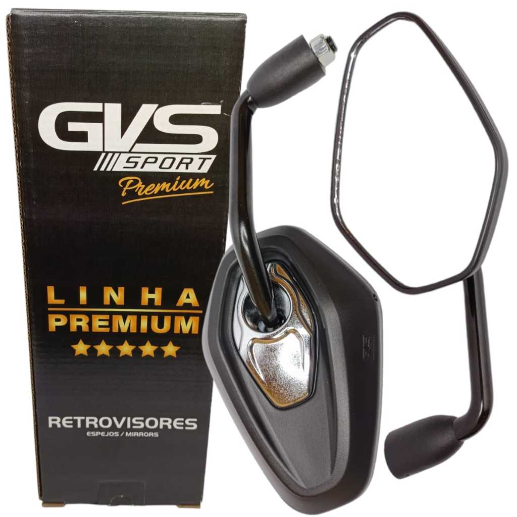 Retrovisor Tiger 1200 Gvs Premium Rebaixado Lente Convexa Rosca Honda ...