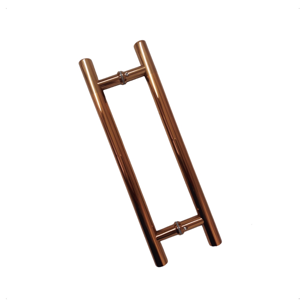 Puxador Inox Rose Gold Metálico 100cm Portas Pivotante Vidro | Shopee ...