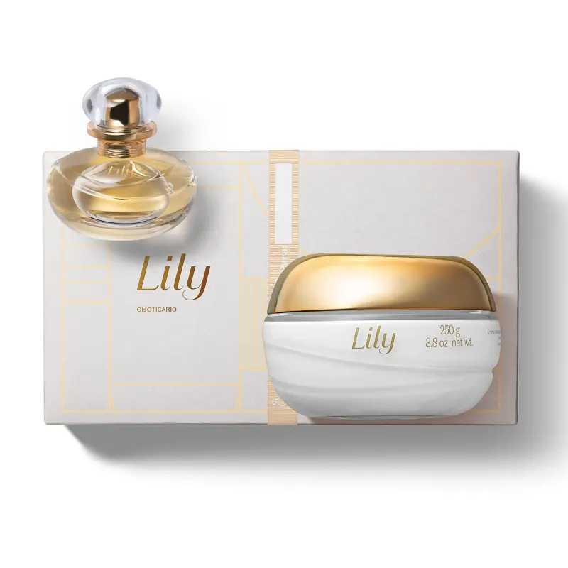Kit Lily: Eau De Parfum 30ml + Creme Acetinado Desodorante Corporal ...
