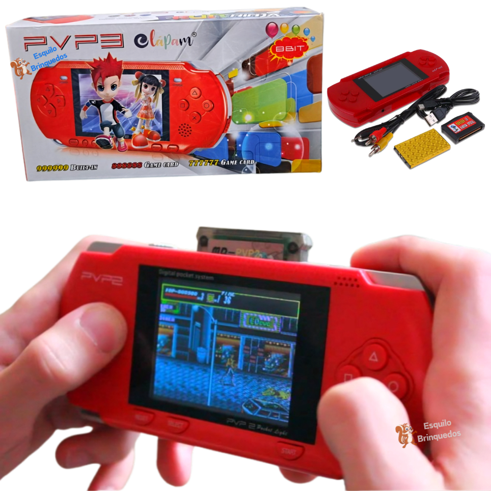Mini Video Game Portatil Retro Pvp Tipo Psp Tela Colorida | Shopee Brasil