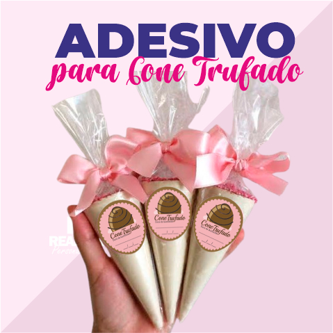 100 Adesivo Vinil para Trufa MODELO 1 | Shopee Brasil