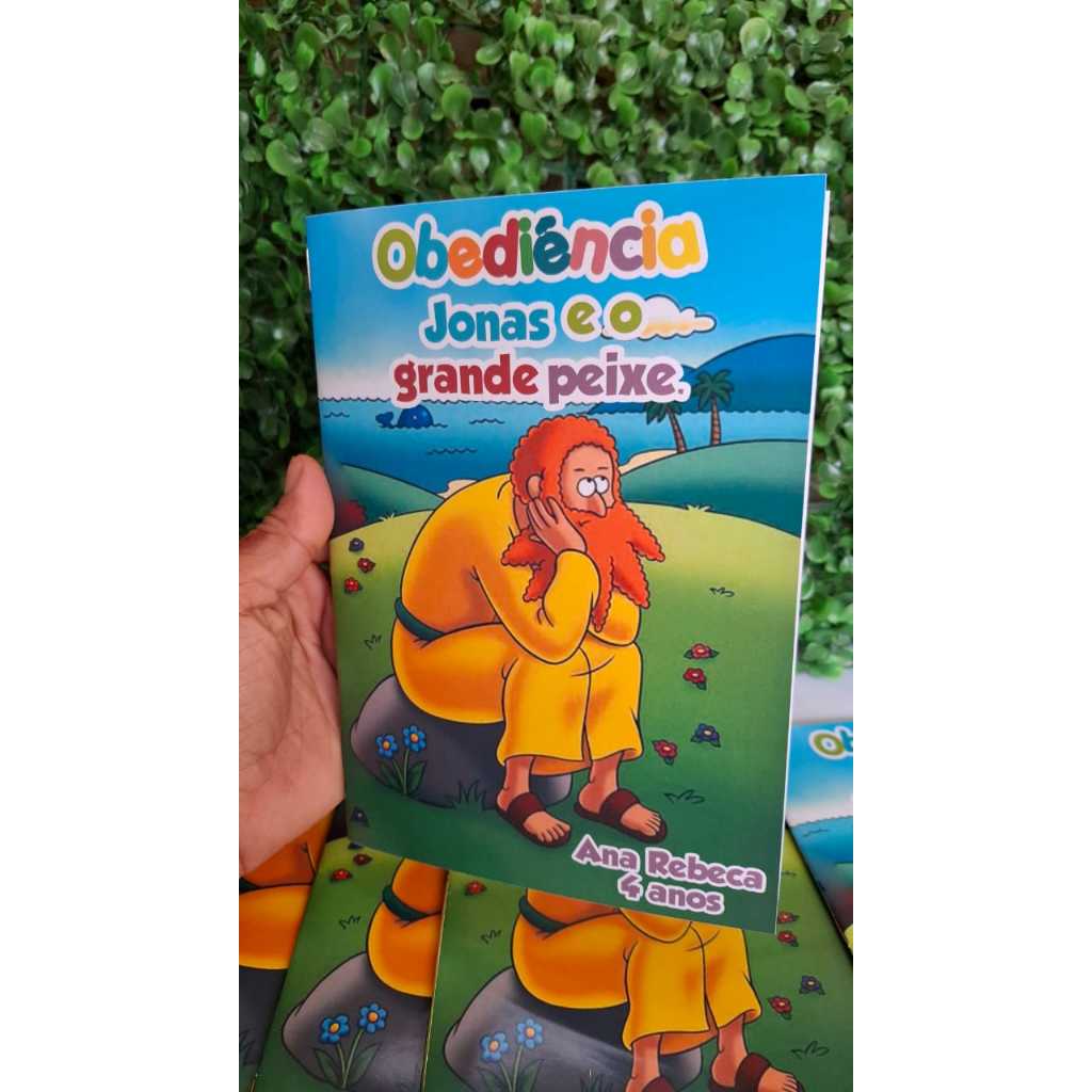 Revistinha para colorir com a História de Jonas com MINI giz de cera 14,5x20,4 | Shopee Brasil