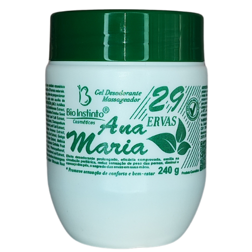 Gel Massagem Ana Maria 29 ervas Alívio do Desconforto Muscular 240gr ...