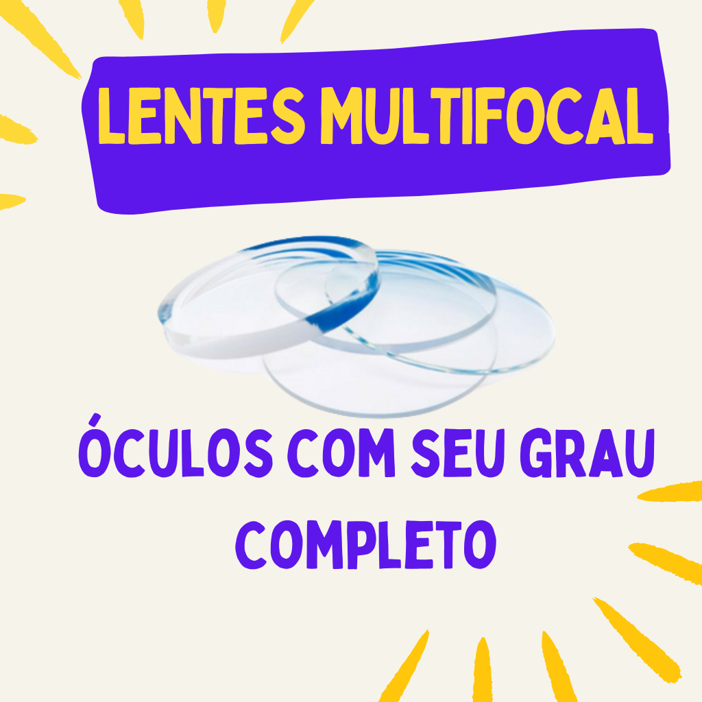 Par Lentes Multifocal para grau óculos miopia hipermetropia ...