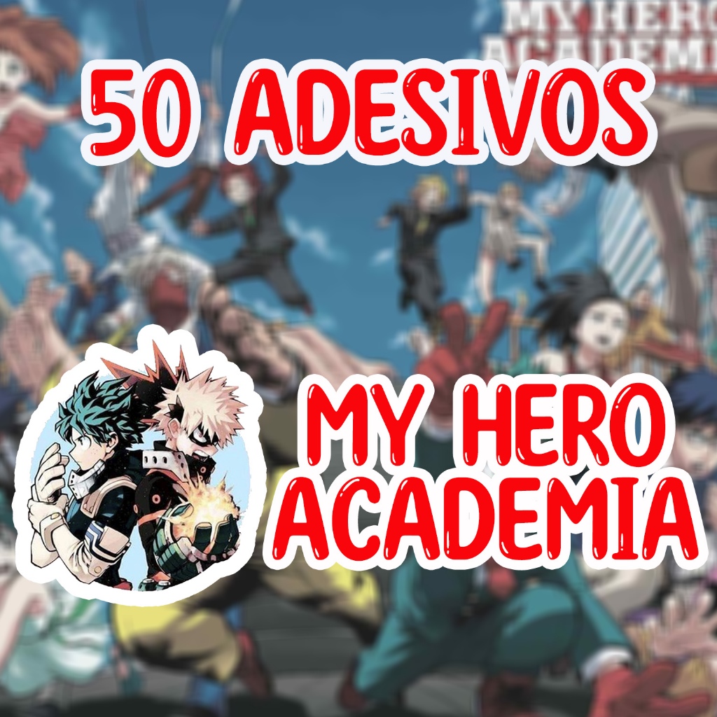 50 adesivos stickers My Hero Academia (Boku no Hero) - 1 | Shopee Brasil