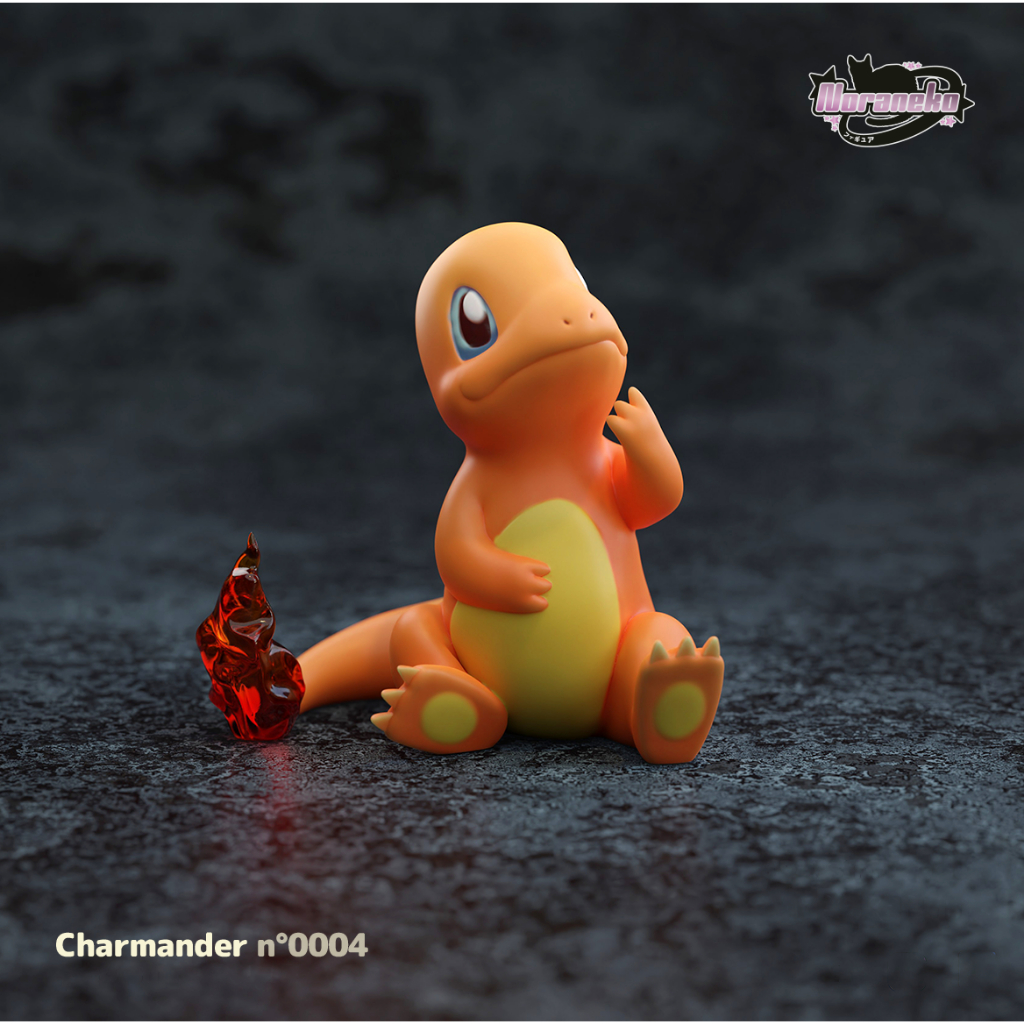 Miniatura 3D Pokémon Charmander 1ª Gen | Pokémon Action Figure ...