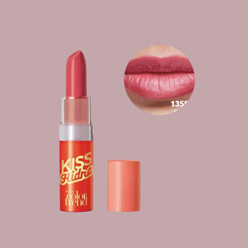 Batom Kiss Hidra Avon Collor Trend cor Goiaba Cremoso | Shopee Brasil