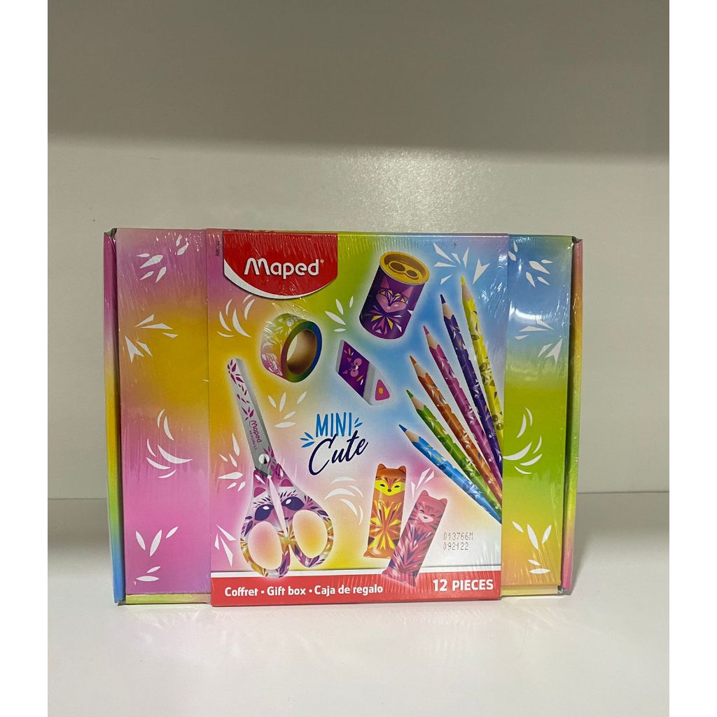 Kit Multiprodutos Escolares Mini Cute Caixa X 12 Peças Maped | Shopee ...
