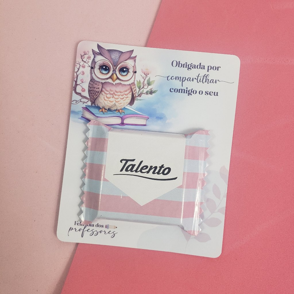Cartão para Chocolate Dia dos Professores, adesivo para chocolate ...