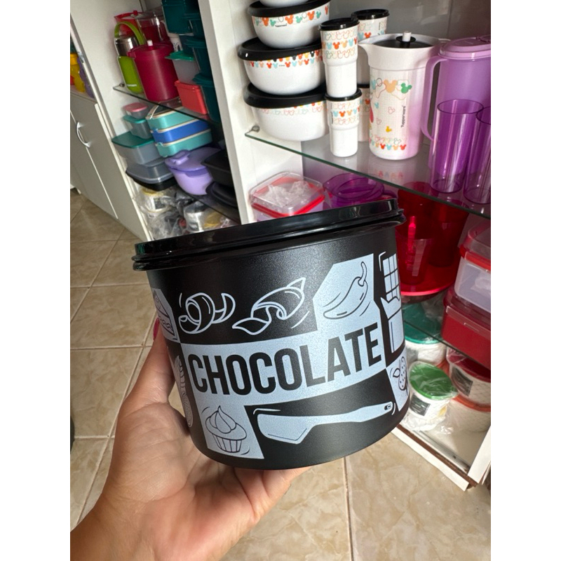chocolate 1.7 litros pop box tupperware | Shopee Brasil