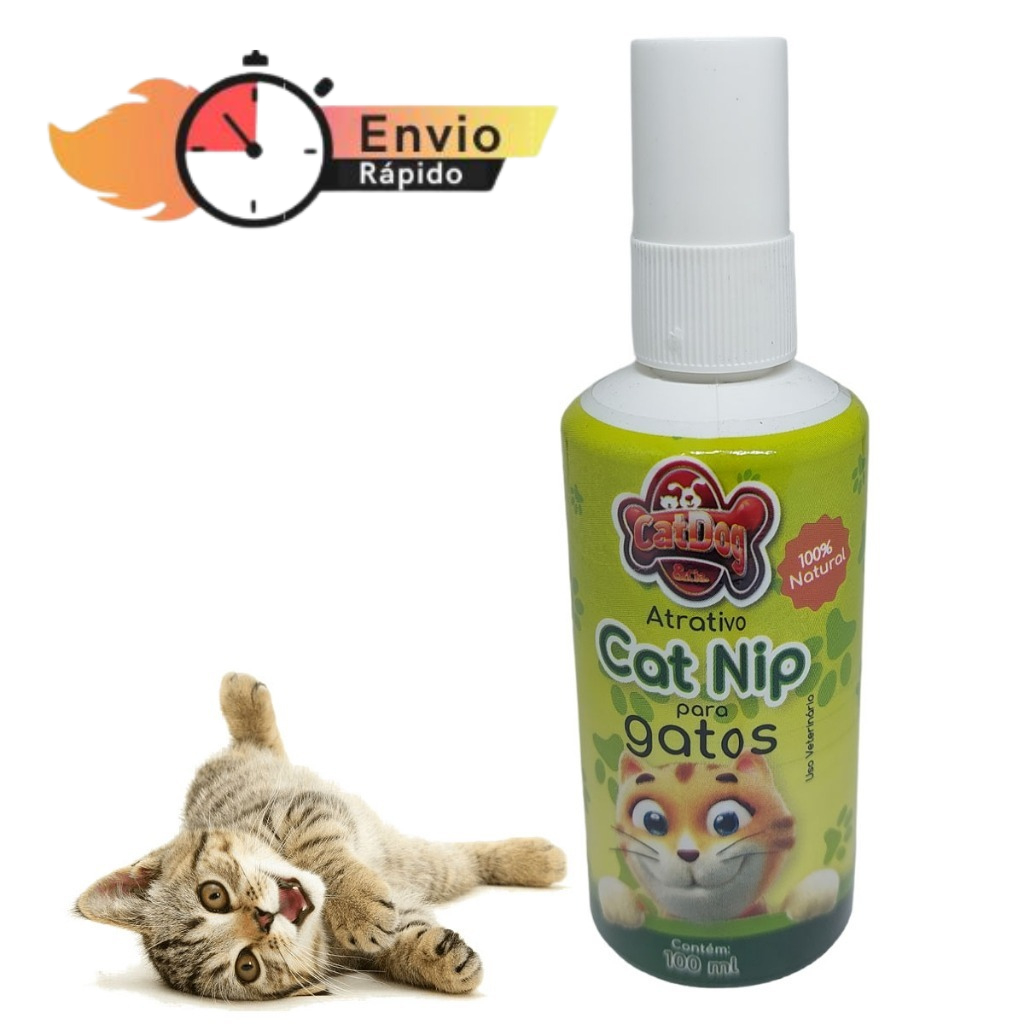 Atrativo Erva do Gatos Spray Catdog Catnip Líquido 100ml - ENVIO RÁPIDO ...