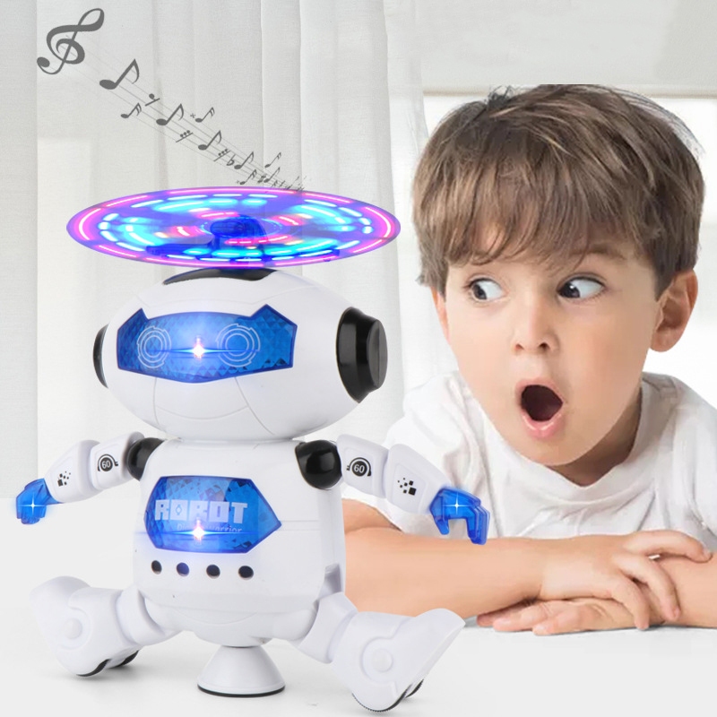 Robô Dançante Dance Robot Trek Giro 360 Com Luz e Som - Wellkids WB7848 ...