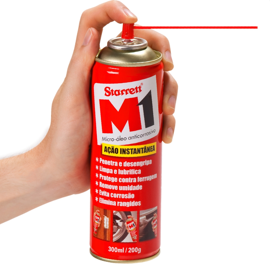 SPRAY LUBRIFICANTE E DESINGRIPANTE AEROSOL M1 MICRO-OLEO ANTICORROSIVO ...